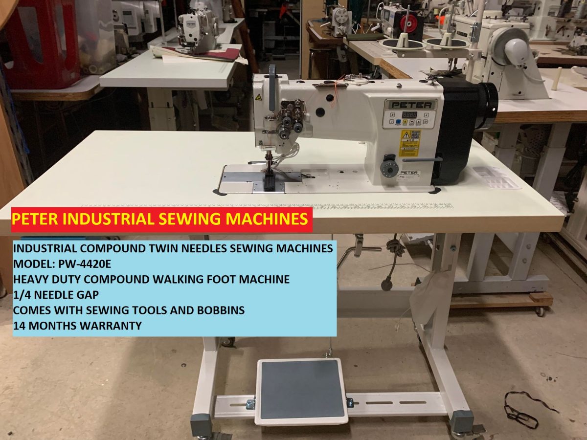 INDUSTRIAL COMPOUND TWIN NEEDLES S/M PW-4420E - Peter Industrial Sewing ...