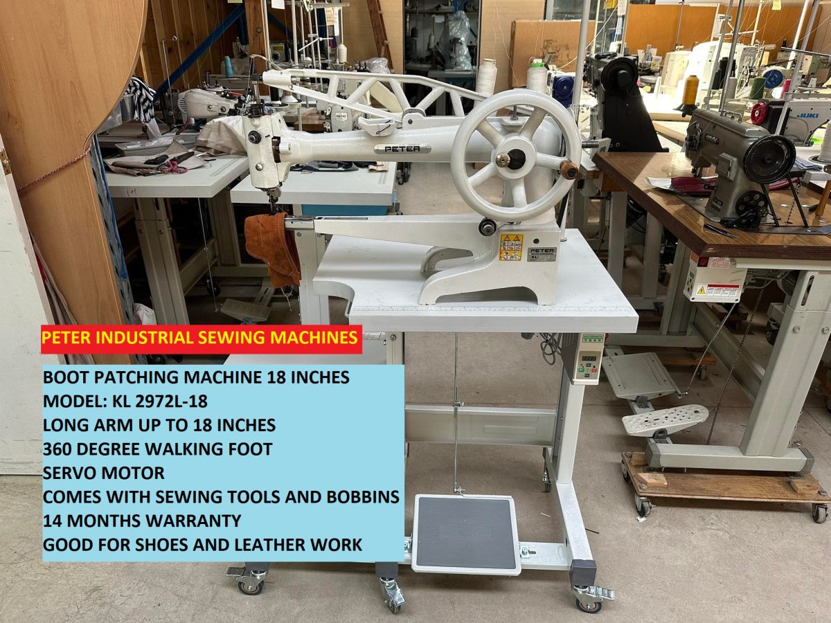 18 INCHES BOOT PATCHING SEWING MACHINE - Peter Industrial Sewing Machines