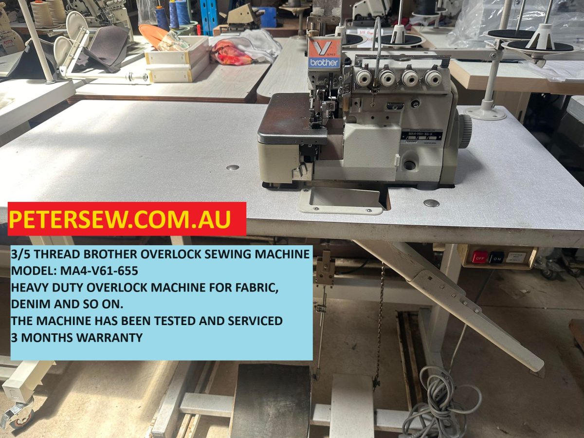 3/5 THREAD BROTHER OVERLOCK SEWING MACHINE - Peter Industrial Sewing ...