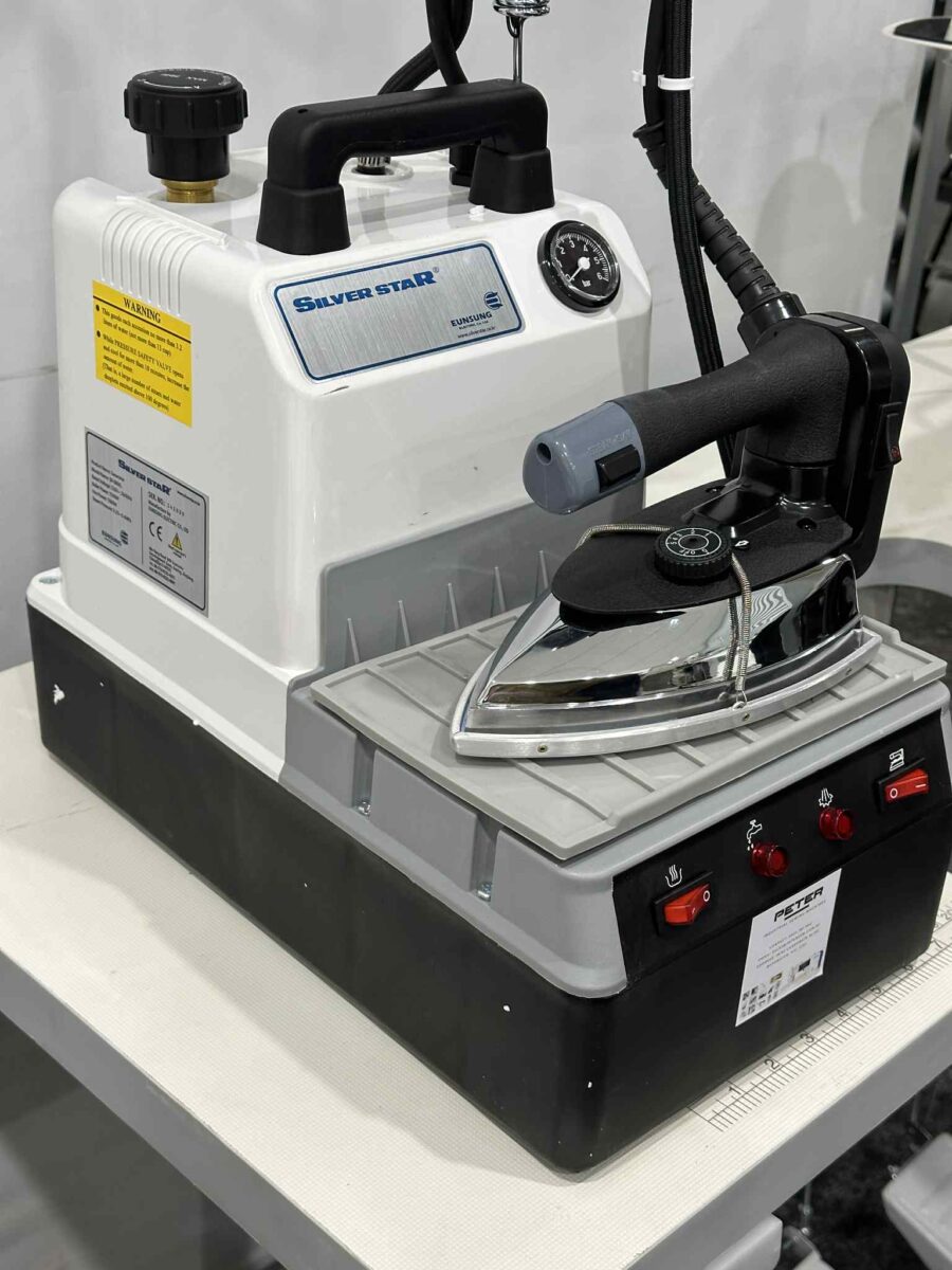 Silver Star steam iron and boiler - Peter Industrial Sewing Machines